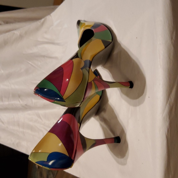 Emilio Pucci | Shoes | Multicolor Pointed Toe Heels | Poshmark